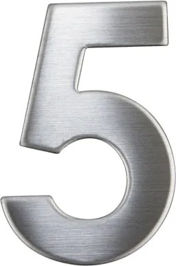 Domovní číslo "5", RN.75L, nerez
