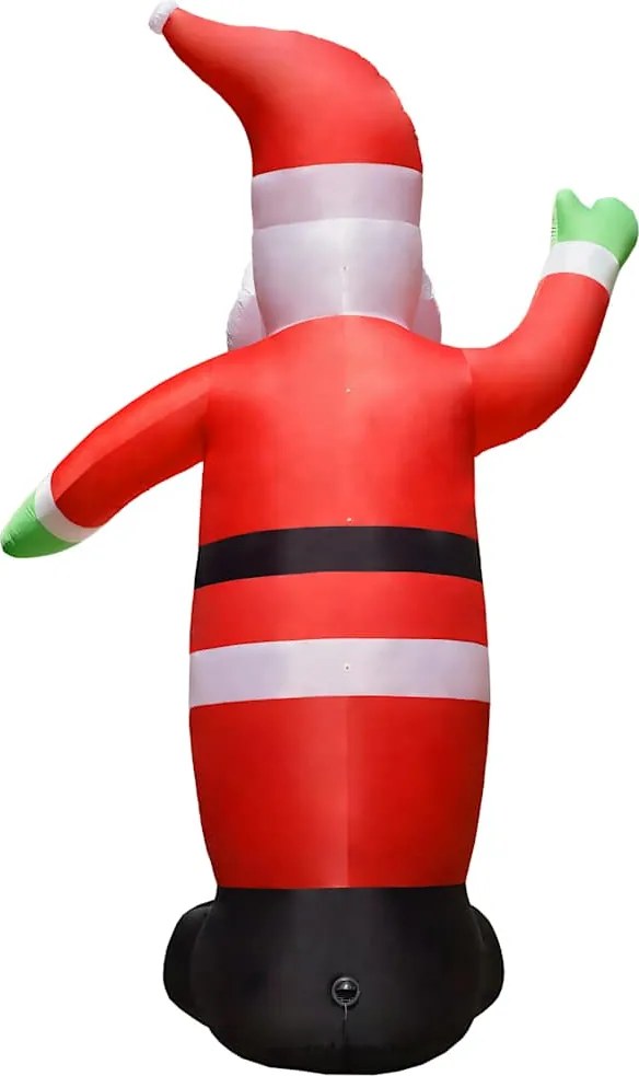 Nafukovací santa claus s LED vánoční dekorace IP44 4,5 m 289301