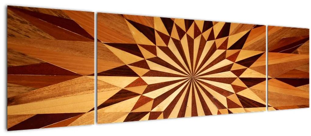 Obraz - Dřevěná koláž (170x50 cm)