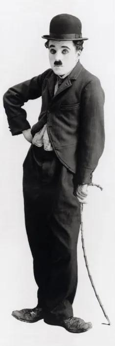 Plakát, Obraz - Charlie Chaplin - tramp, (53 x 158 cm)