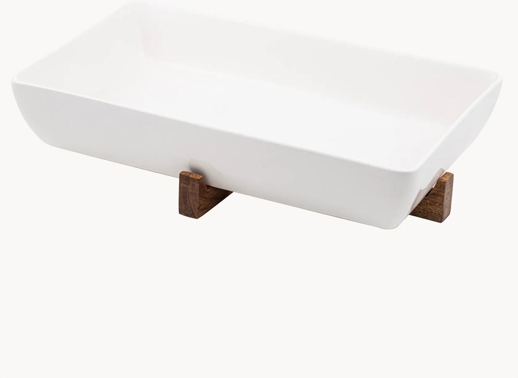 Porcelánový servírovací talíř s podložkou Alto
