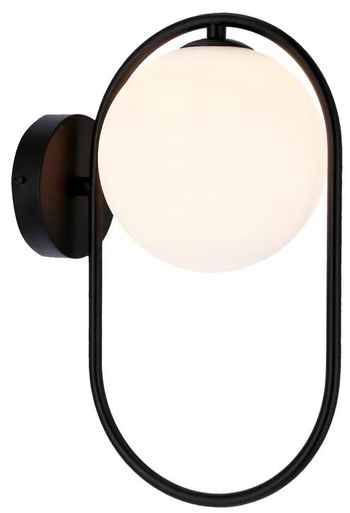 Candellux Černé nástěnné svítidlo Cordel pro žárovku 1x G9