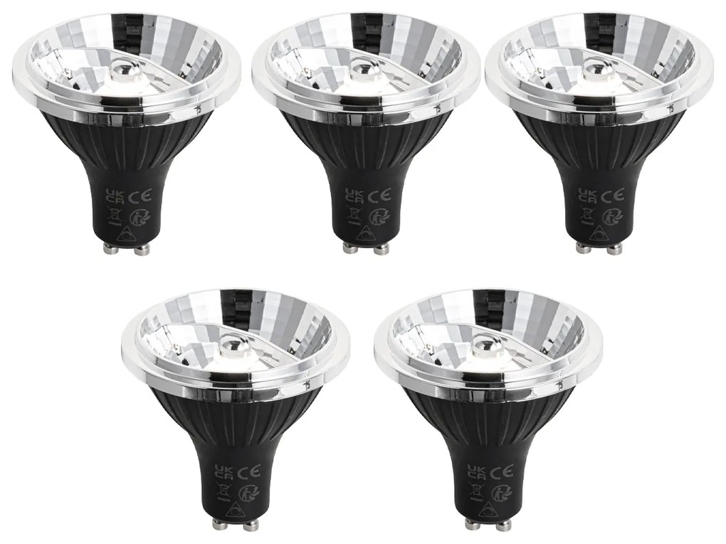 Sada 5 stmívatelných LED žárovek GU10 70mm 6.5W 600 lm 4000K