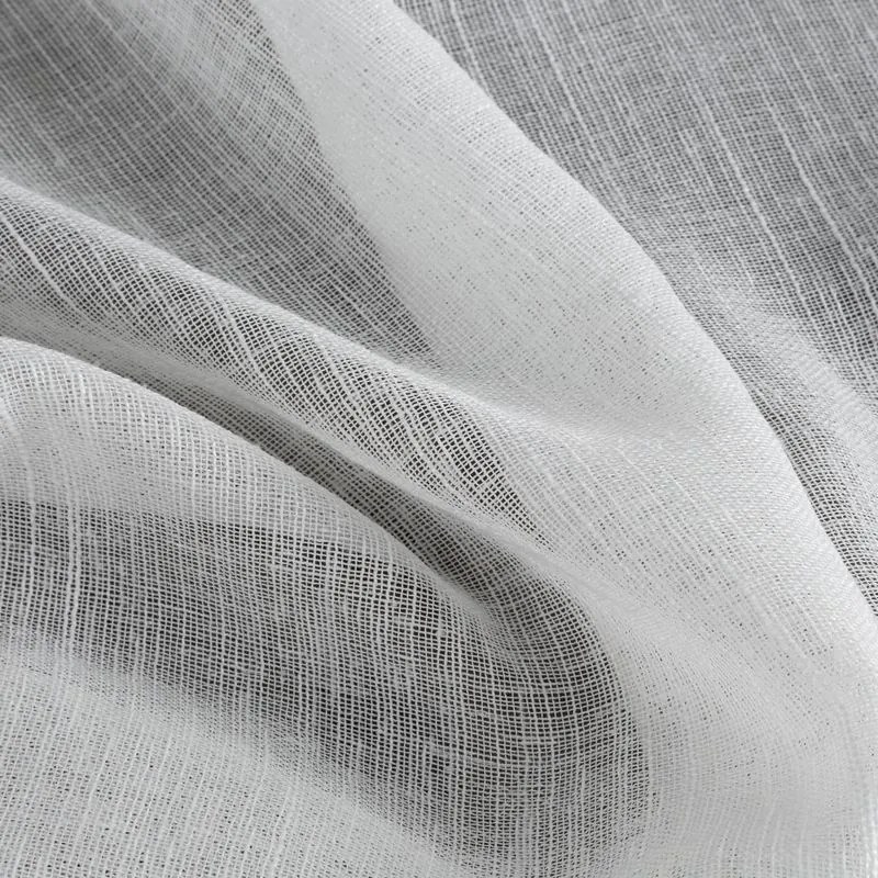 Bílá záclona na kroužcích CARLA 300x250 cm