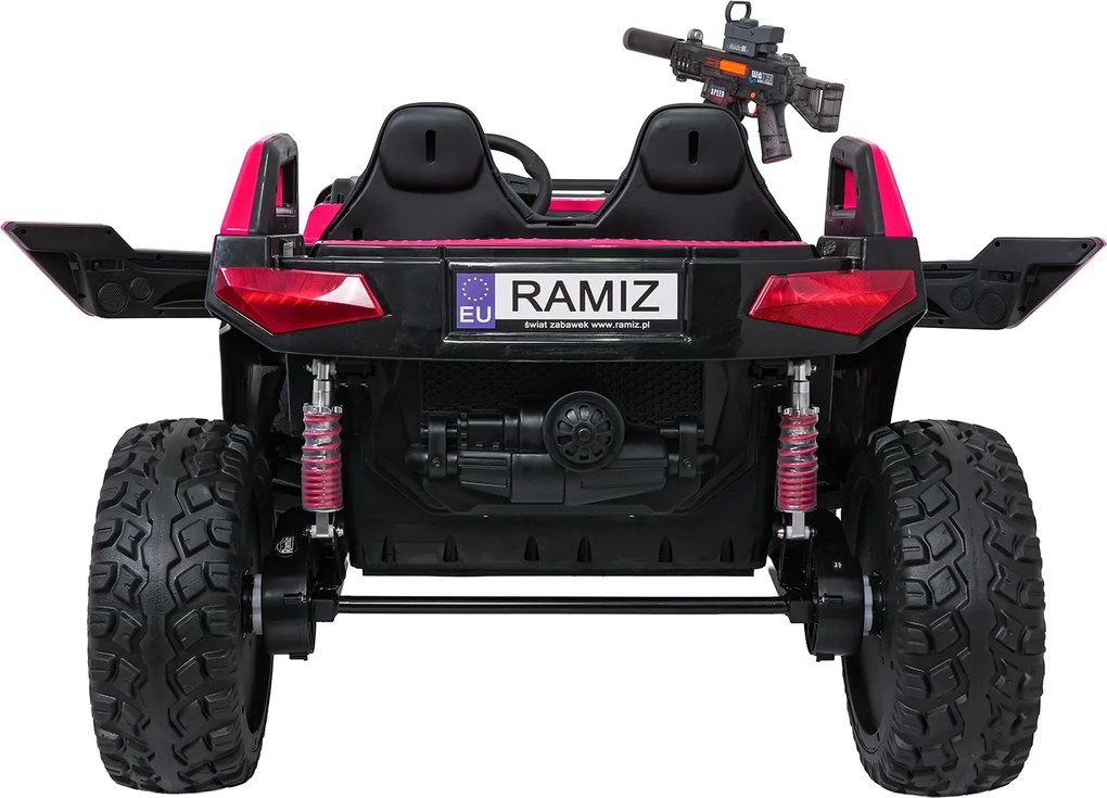 Ramiz Elektrická bugina PROSPECTOR STRONG pro děti růžová + pohon 4x4 + dálkové ovládání