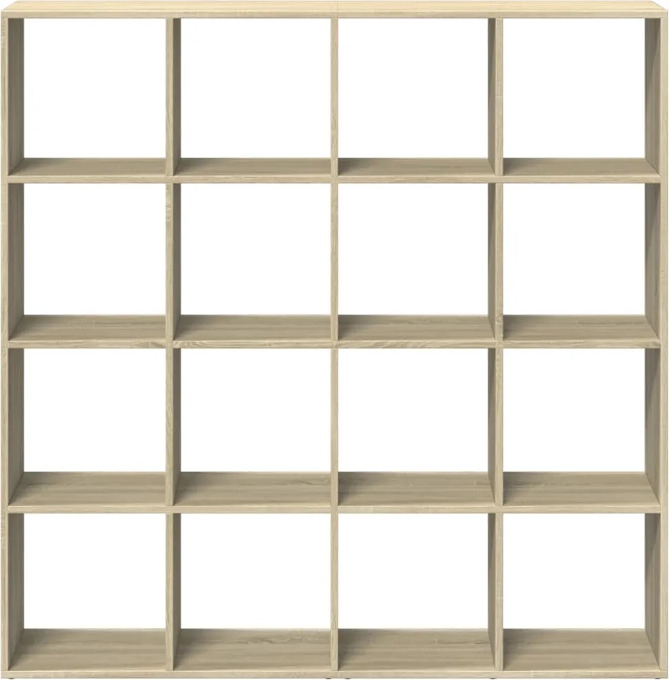Knihovna dub sonoma 137,5 x 29 x 137,5 cm kompozitní dřevo 3310291