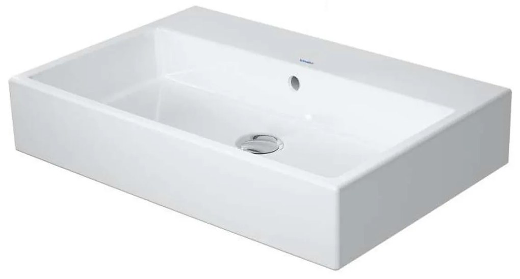 Duravit Vero Air - Umyvadlo nábytkové 70x47 cm, s přepadem, bez otvoru pro baterii, WonderGliss, bílá 23507000281