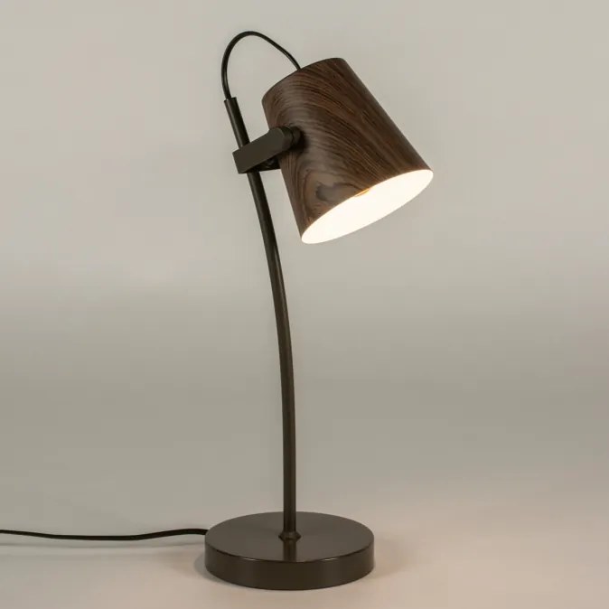 Stolní designová lampa Laventa Wood Look