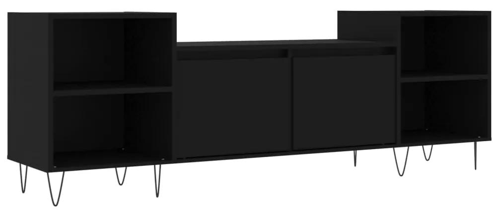 vidaXL TV skříňka černá 160x35x55 cm kompozitní dřevo
