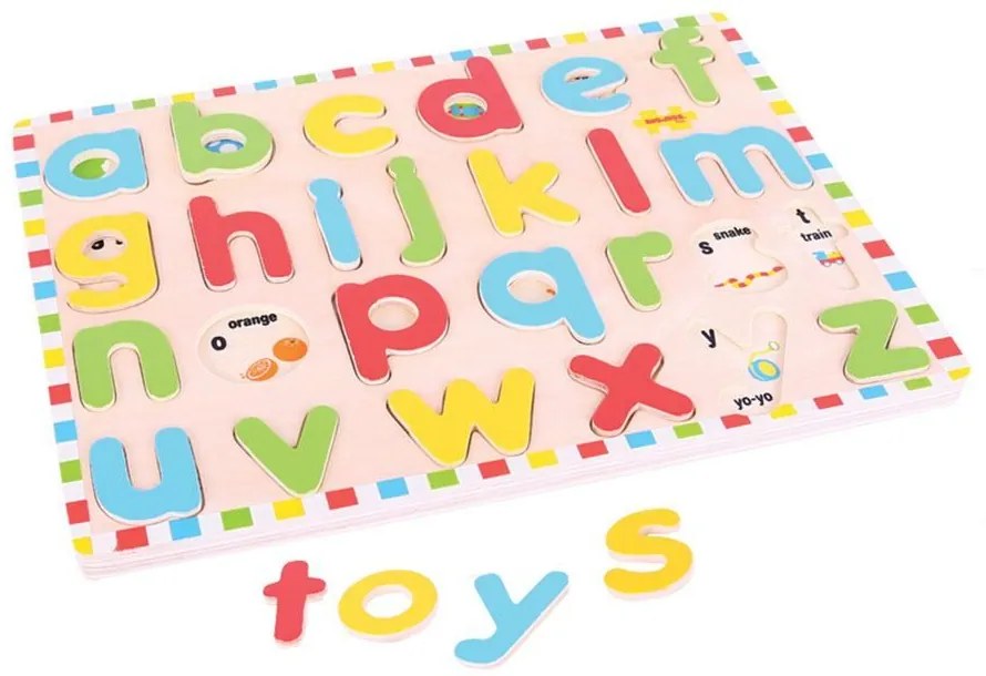 Bigjigs Toys Anglická malá abeceda s obrázky