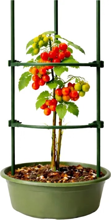 Trojúhelníková opěrka pro rostliny, 90 cm, stabilní, do zahrady a na zahrádku, divodv
