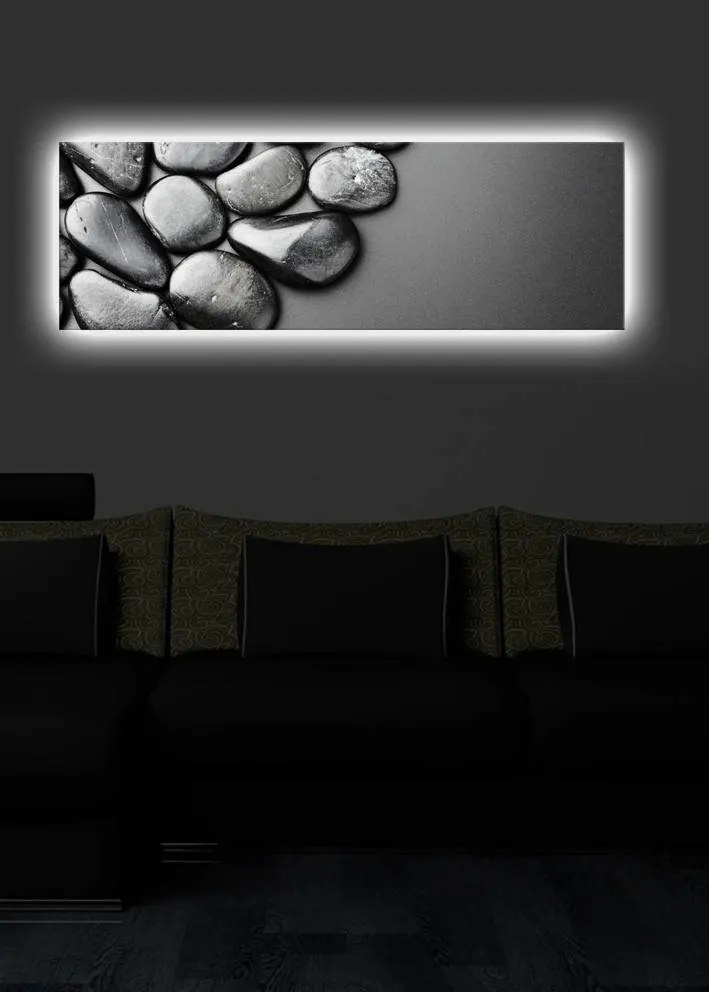 Obraz s led osvětlením Stone 90x30 cm