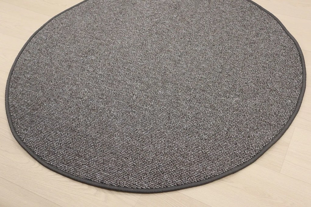 Timzo, Kusový koberec Neapol 4719 kruh, 80x80 (průměr) kruh, hnědá, chodba / předsíň