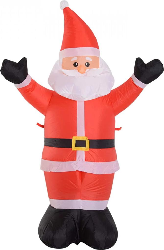Goleto Nafukovací Santa Claus s LED osvětlením 120 cm | BIANO