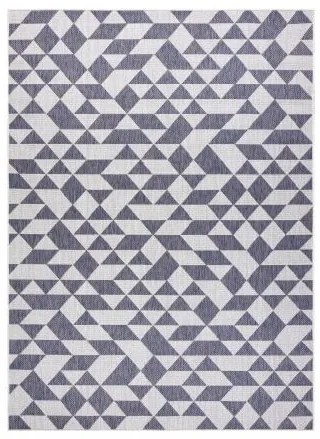 koberec SISAL SION Geometrický, Trojúhelníky 22373 ploché tkaní ecru velikost 180x270 cm | krásné koberce cz