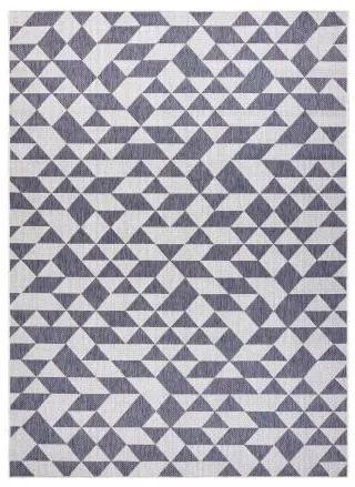 koberec SISAL SION Geometrický, Trojúhelníky 22373 ploché tkaní ecru velikost 200x290 cm | krásné koberce cz