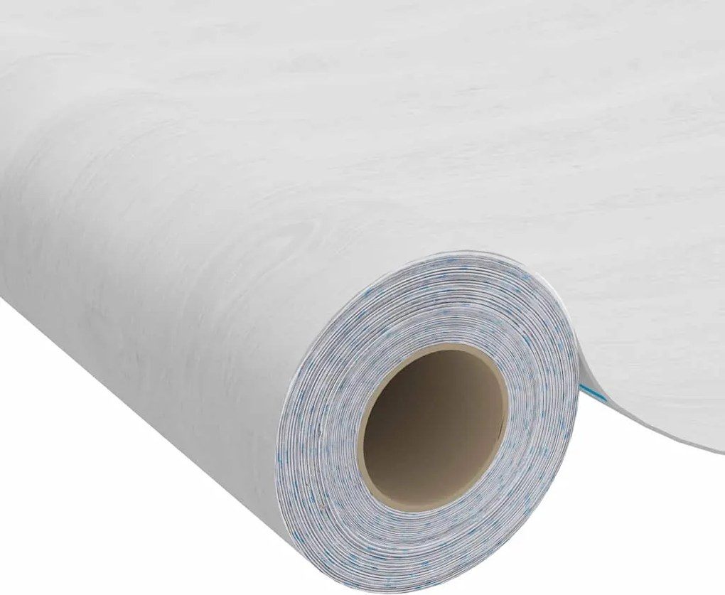 Samolepící tapety na nábytek 2 ks bílé dřevo 500 x 90 cm PVC 3059647