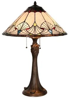 Stolní lampa Tiffany TRIANGLE Clayre &amp; Eef 5LL-5394