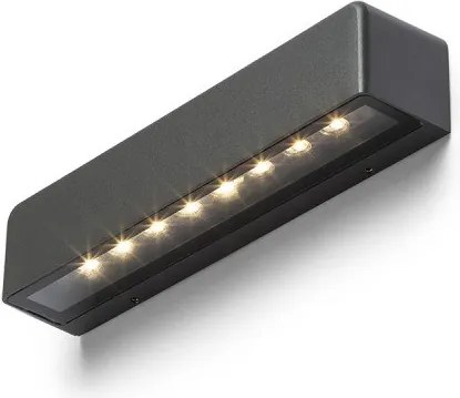 RED R13619 SAMPO nástěnná antracitová 230V LED 9W IP65 3000K - RED - DESIGN RENDL