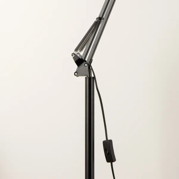 Brilagi - Flexibilní stojací lampa TASKER 1xE27/60W/230V 184 cm černá