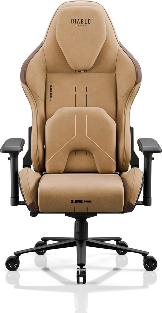 Herní látková židle hnědá, Normal Size: Diablo X.One Prime Camel Brown