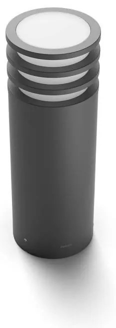 PH 17402/93/P0 Hue White Venkovní sloupkové svítidlo Philips Lucca 17402/93/P0 antracitové, 2700K, 40cm - PHILIPS HUE (915005561301)