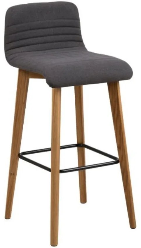 OnaDnes -20% Scandi Antracitově šedá barová židle Areta 75 cm