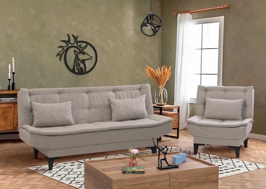 Atelier del Sofa Sedací souprava Santo-S-1070 - Cream, Krémová