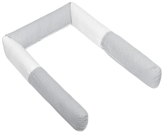 Bellatex Mantinel do postele VÁLEC průměr 16x280 cm Kostička šedá, bílá