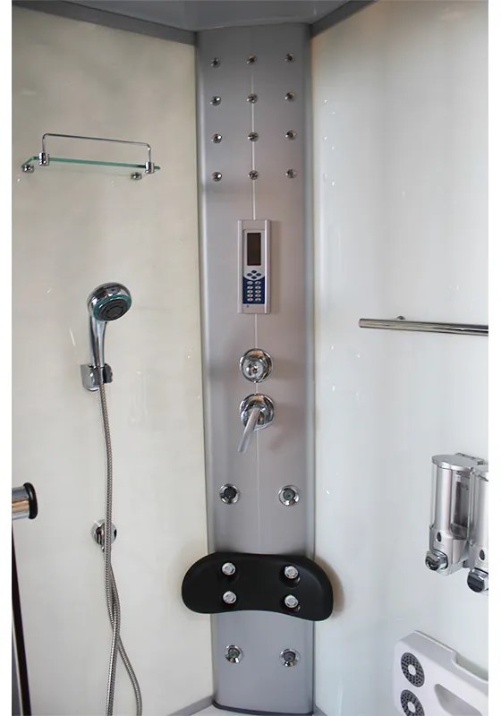 BPS-koupelny Hydromasážní box HYD-A04 120 SA P, 120x80 pravý se saunou