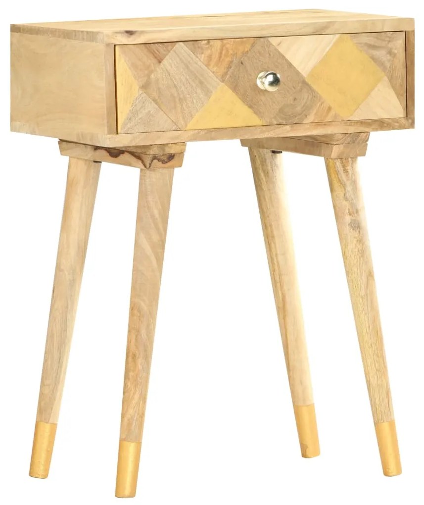 Noční stolek Cashew - masivní mangovníkové dřevo | 43x30x58 cm