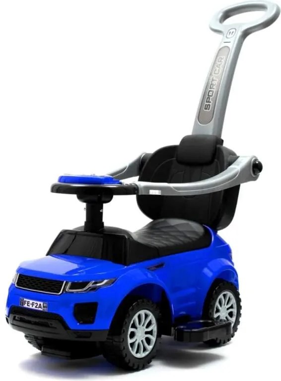 Dětské hrající odrážedlo s vodící tyčí SUV 3v1 Baby Mix modré