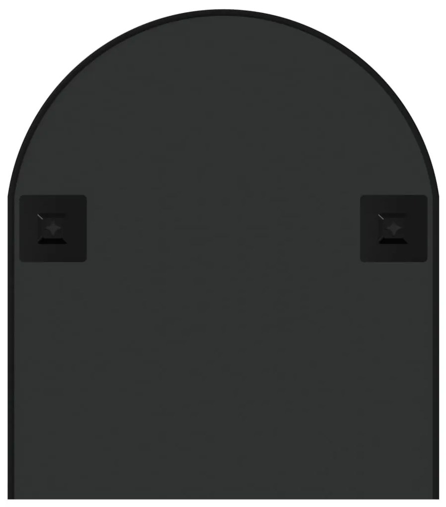 Nástěnné zrcadlo černé 100x45 cm oválné - Default Title