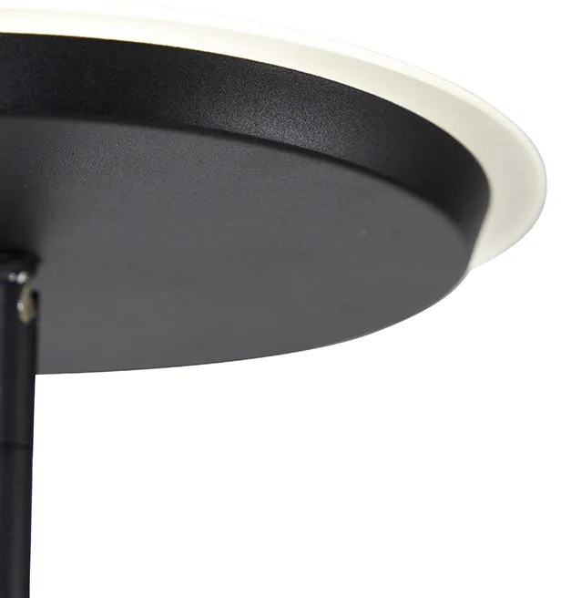 Moderní stojací lampa černá včetně LED a stmívače - Bumu