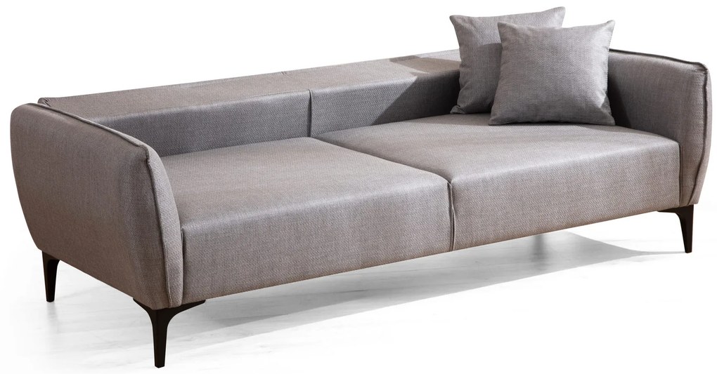 Hanah Home Třímístná pohovka BELISSIMO světle šedá 220 cm 560ARE1360