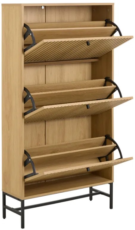 Výklopný botník ALBANY 71,6 cm dub přírodní