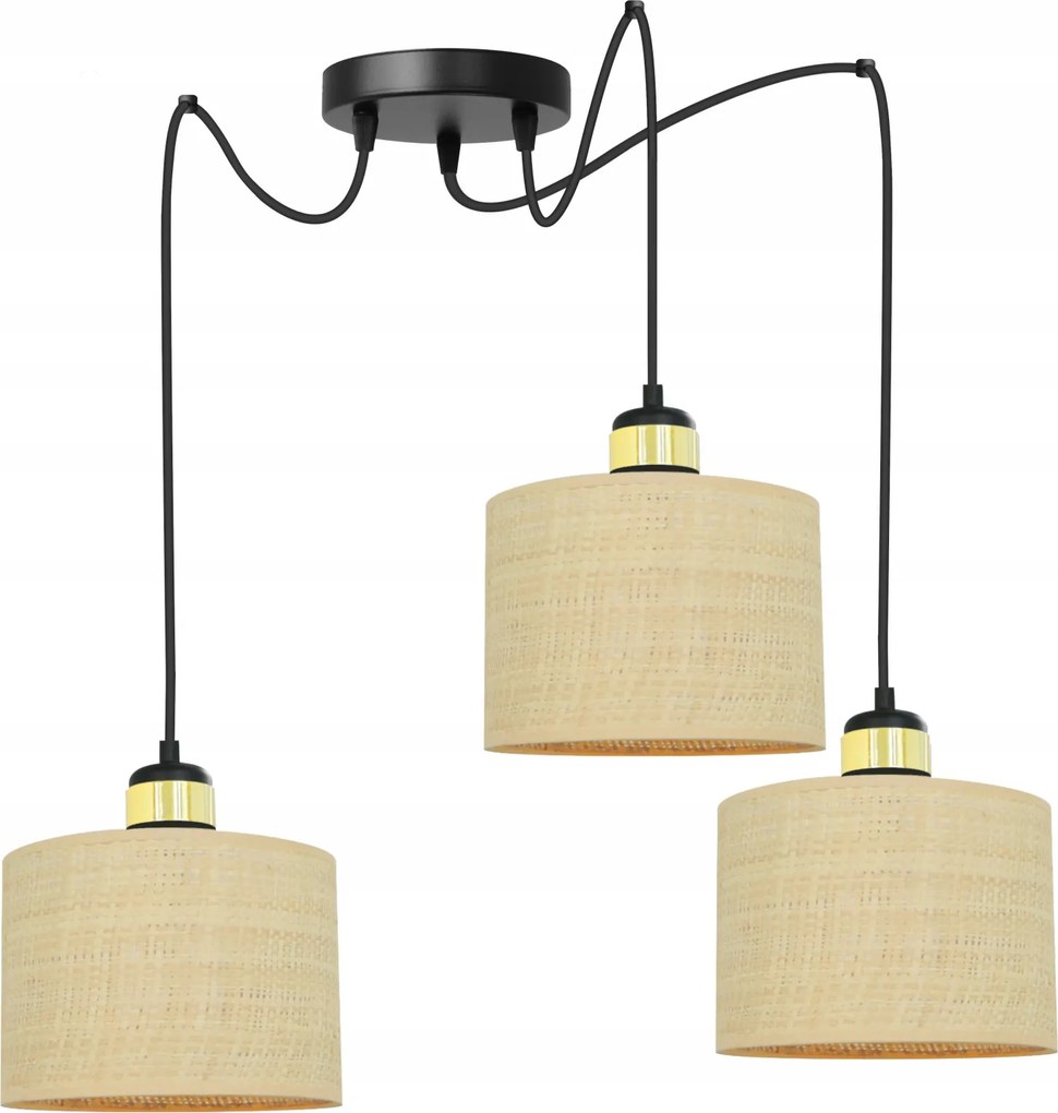 Závěsné Stropní Svítidlo Lustr do obývacího pokoje Moderní Boho Ratan Gran led