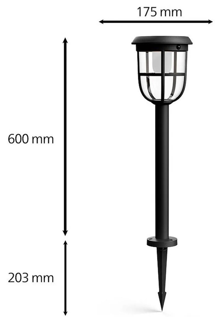 Solární světlo Philips LED pro cesty Radii