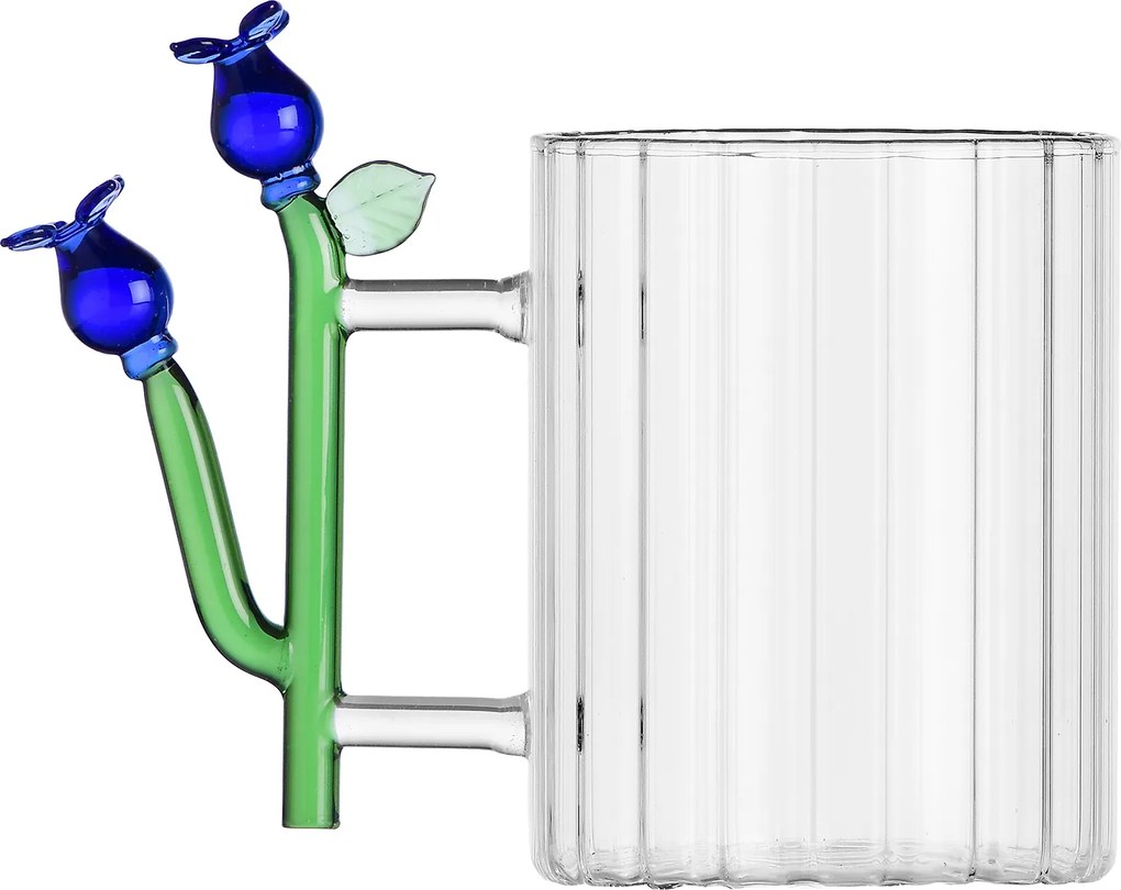 Ichendorf Milano designové šálky na čaj Botanica Optic Mug Blue Flower