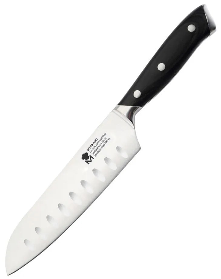 Nerezový nůž Santoku Bergner Master, 17,5 cm