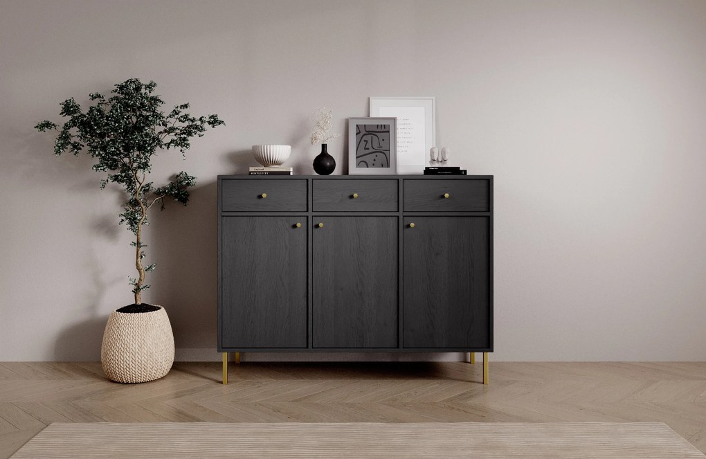 ADRK Furniture Komoda 3D 3S Tili ADRK-CHES-TIL-3D-3S-B
