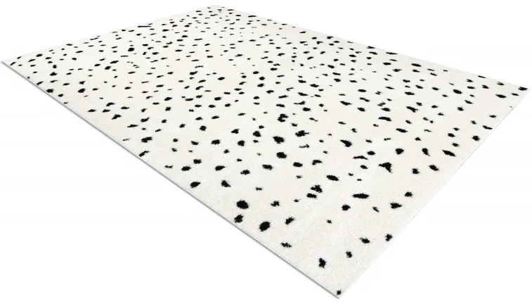 Dywany Łuszczów, Kusový koberec Mode 8508 cream/black, 120x170, bílá, chodba / předsíň