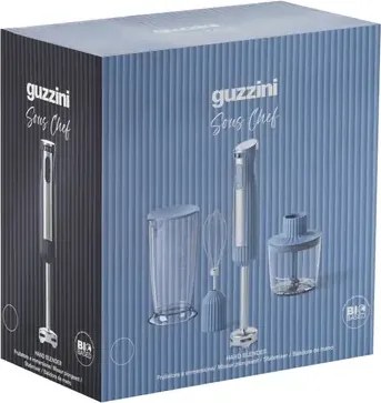 Guzzini Sous Chef tmavě modrá / Tyčový mixér / s příslušenstvím