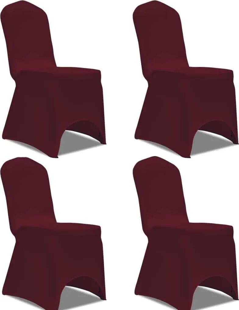 vidaXL Strečové potahy na židle 4 ks [131410] Barva: Černá