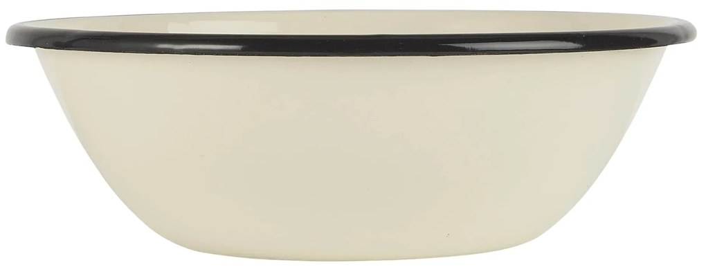 IB LAURSEN Smaltovaná miska Butter Cream 16,5 cm, krémová barva, smalt