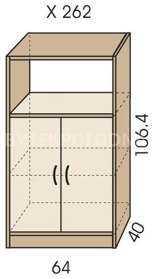 Kombinovaná skříňka JIM 5 X 262