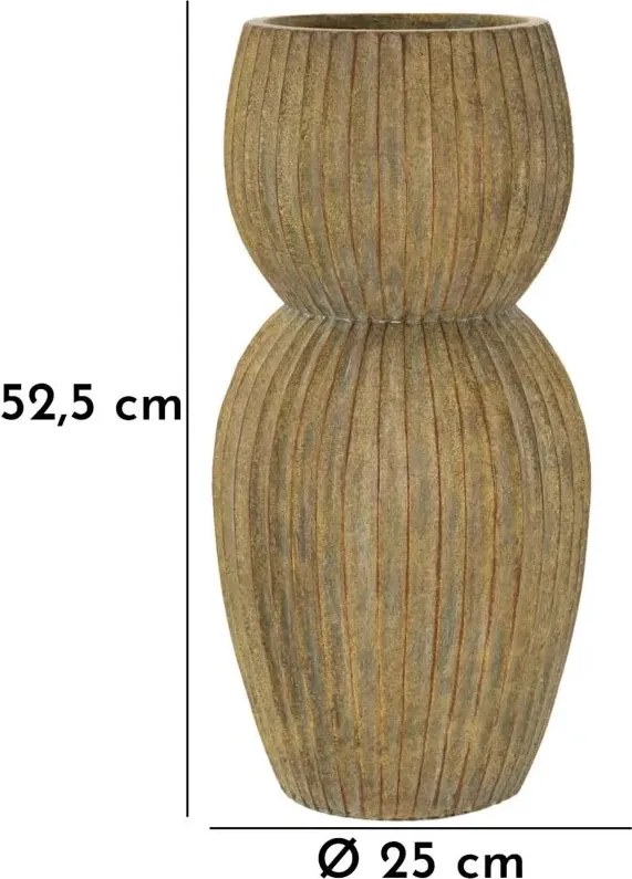 Váza Breeze 25 cm zelená