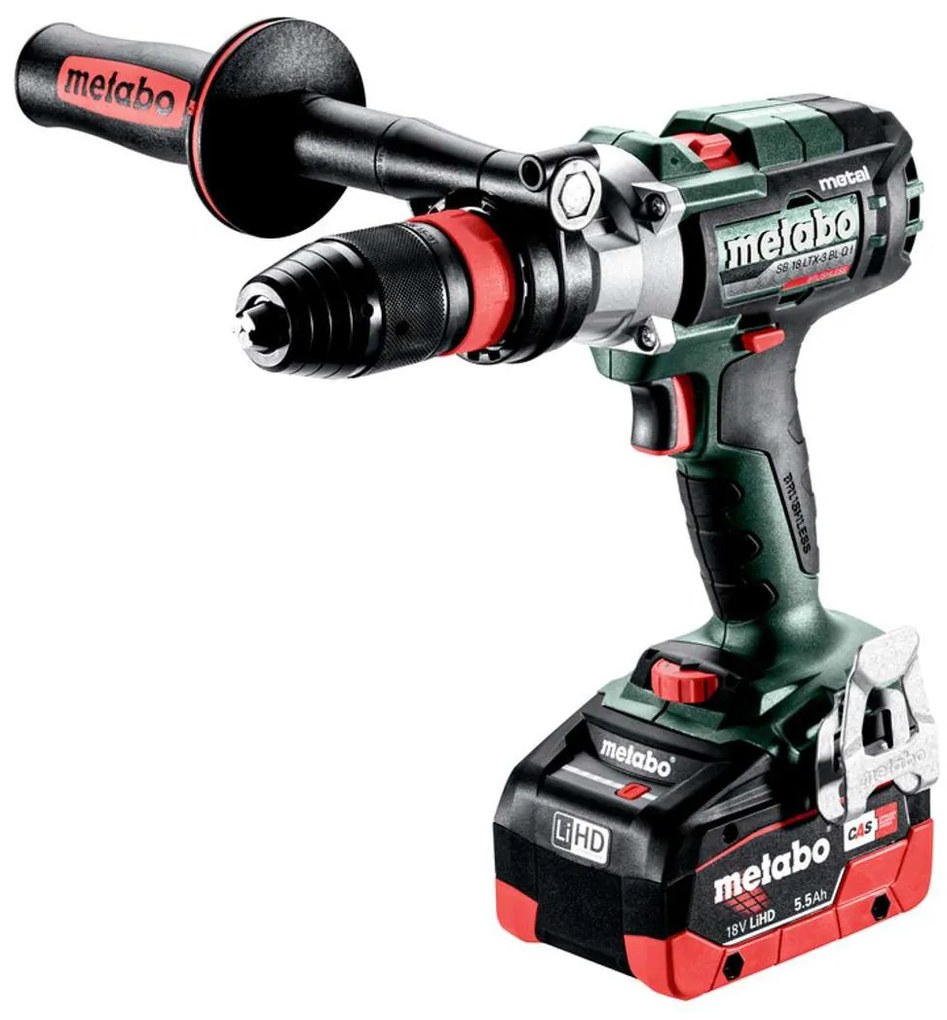 Metabo - 18V AKU vrtačka s příklepem, 2x aku 5,5 Ah LiHD, nabíječka 603182660