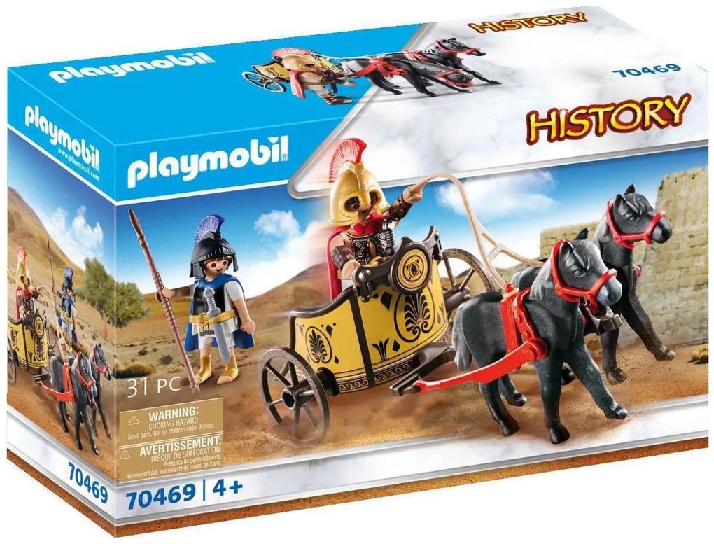Playmobil 70469 achilles a patroklos s vozem