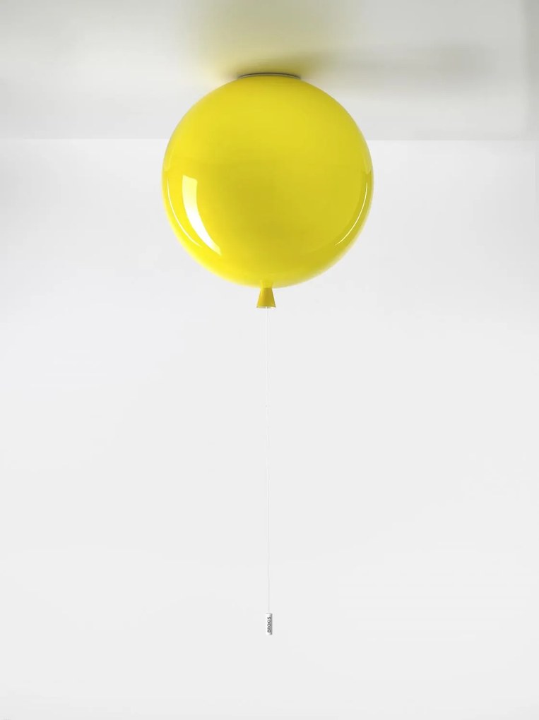 Brokis PC876 Memory, stropní svítící balonek ze žlutého skla, 1x15W, prům. 40cm